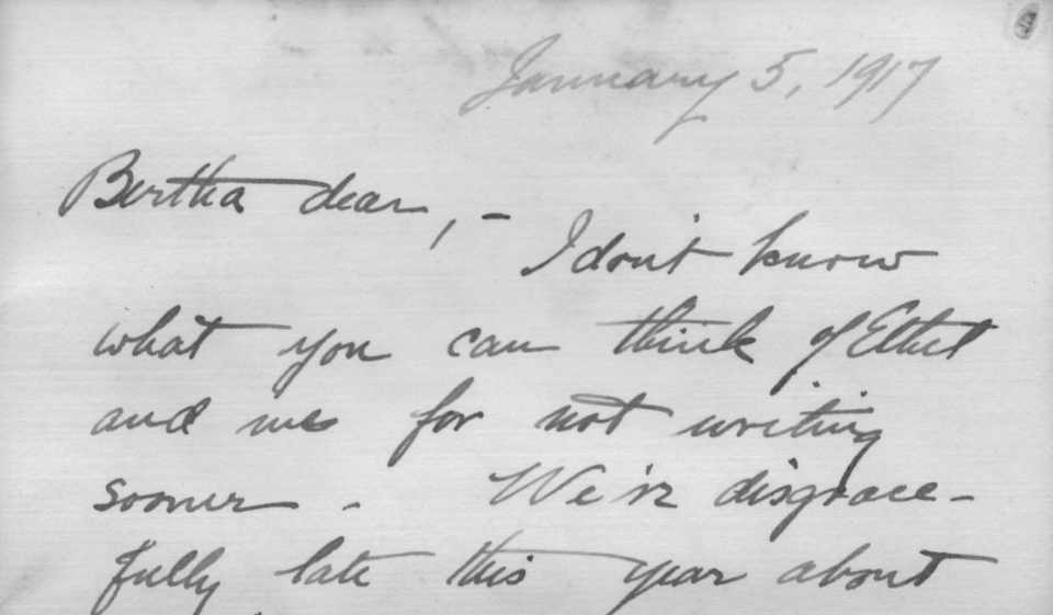 Bertha/Others – BERTHA BALLOU LETTERS